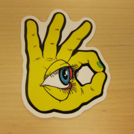 Okay Sticker 100% Waterproof Vinyl Sticker Pop by sTiCkALot