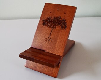 Popular items for wood tablet stand on Etsy