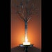 Metal tree sclupture candle wall sconce