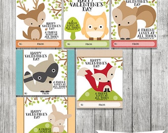 Fox valentine card | Etsy