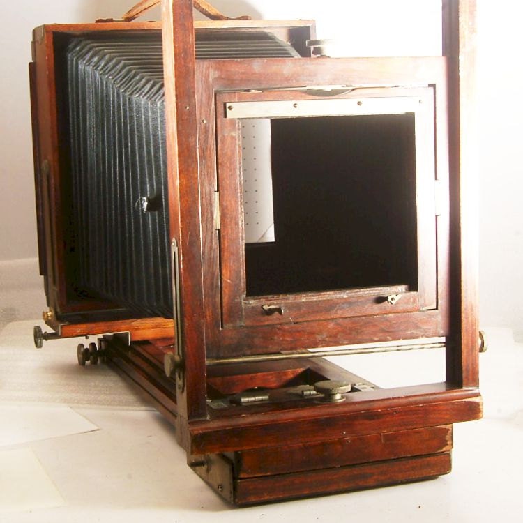 Vintage 8x10 Camera View Wooden View Camera With Full by BrassLens