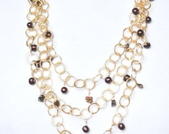 Popular items for rust color necklace on Etsy