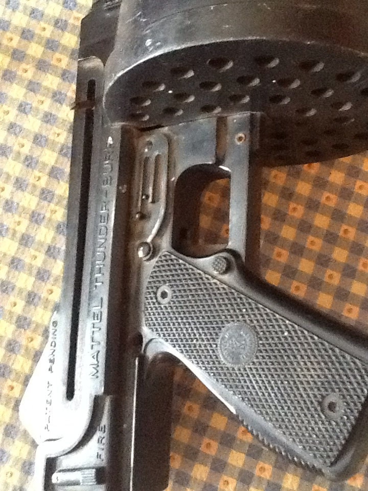 Vintage Mattel Thunder Burp Tommy Gun Machine Gun Bonnie and