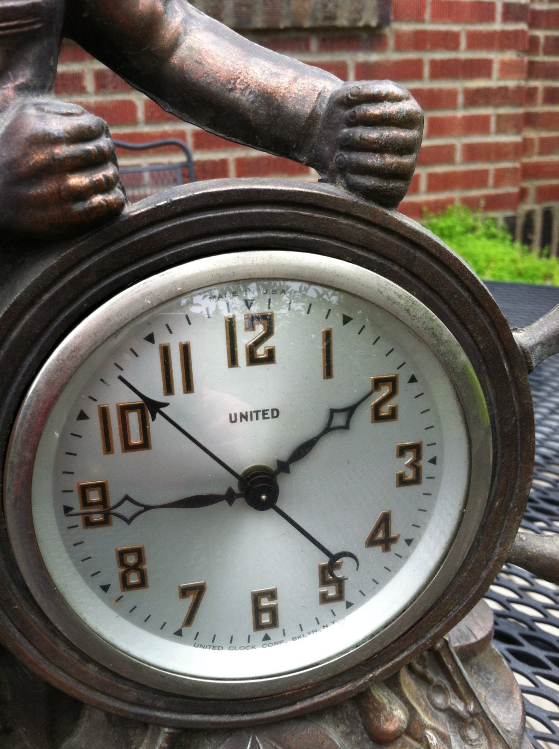 1940 FDR Man of the Hour Mantle Clock