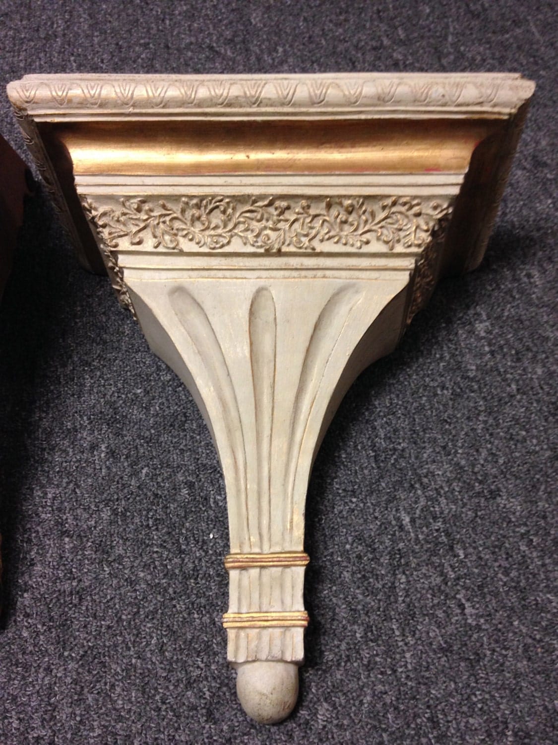 Pair, Hollywood Regency, Roman, Wall hanging, plate holder, shelf ...