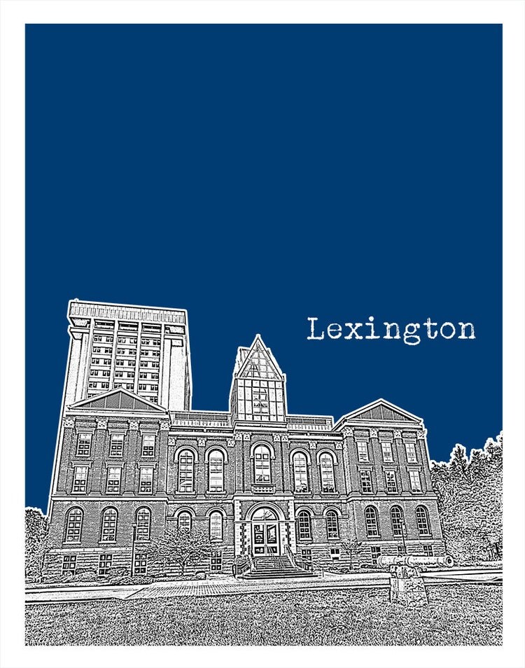 Lexington Kentucky Poster Print Art Skyline KY by AnInspiredImage