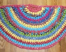 Popular items for cotton crochet rug on Etsy