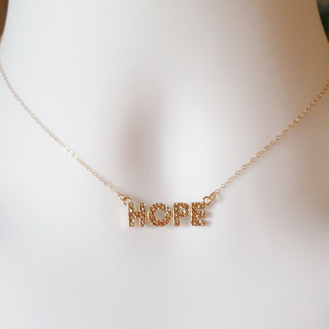 Gold Hope Necklace Gold Hope Word Necklace Hope Necklace Gold Hope Necklace Gold Hope Word Necklace Hope Necklace