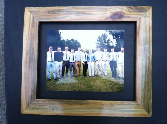 Natural Wood Floating Picture Frame Handmade for 8x10 picture