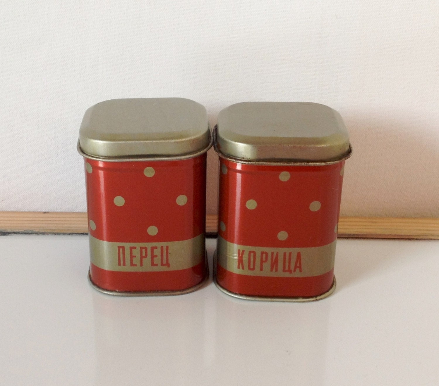 Vintage Soviet Tin Box Set / vintage canisters – Haute Juice