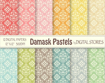 Nautical Digital Papers: SUMMER TIME Navy Summer