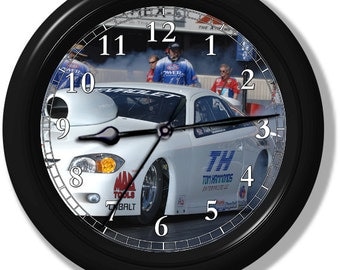 Drag Racing Wall Clock - Handmade