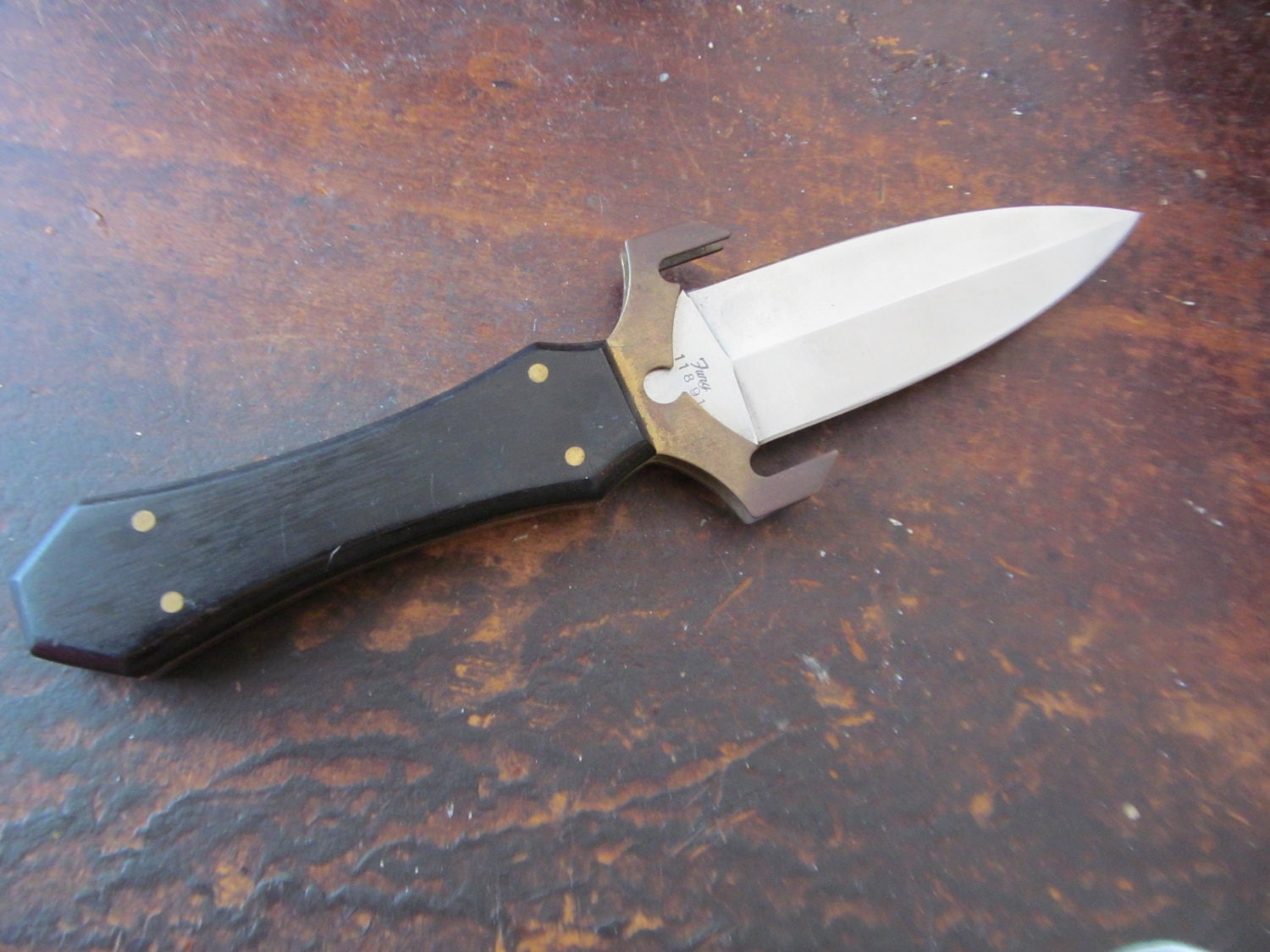 Vintage Fury Boot Knife in Sheath Stainless Blade 11891 Made