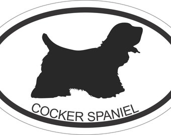 Cocker spaniel decal | Etsy