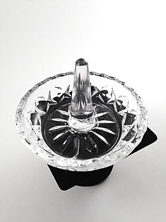 Vintage Glass Ring Holder Perfect for your by VintageVonRetro