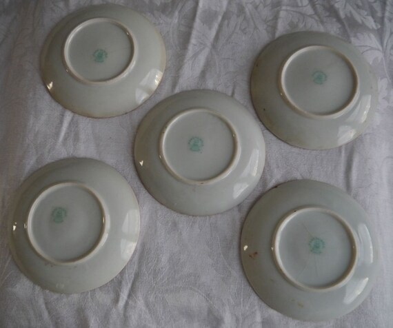 Antique Japanese Hand Painted Plates