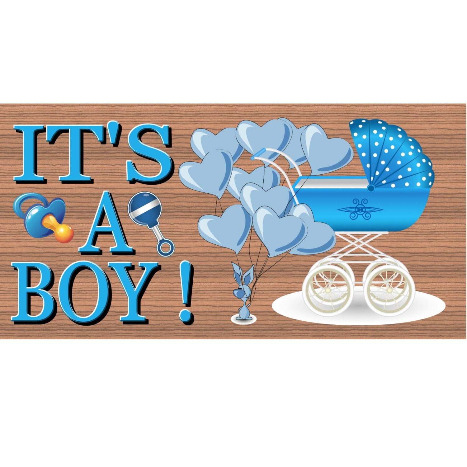 Wood Signs It's a Boy GS901 Baby Boy Plaque Baby wood