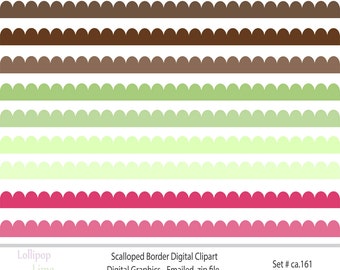 Scalloped borders | Etsy