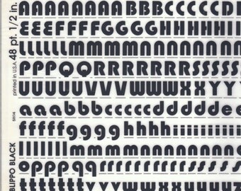 Rub on letters | Etsy