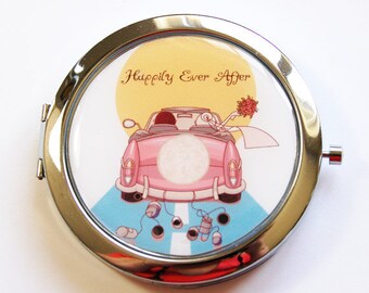 Funny mirror Pocket mirror Would never defriend by KellysMagnets