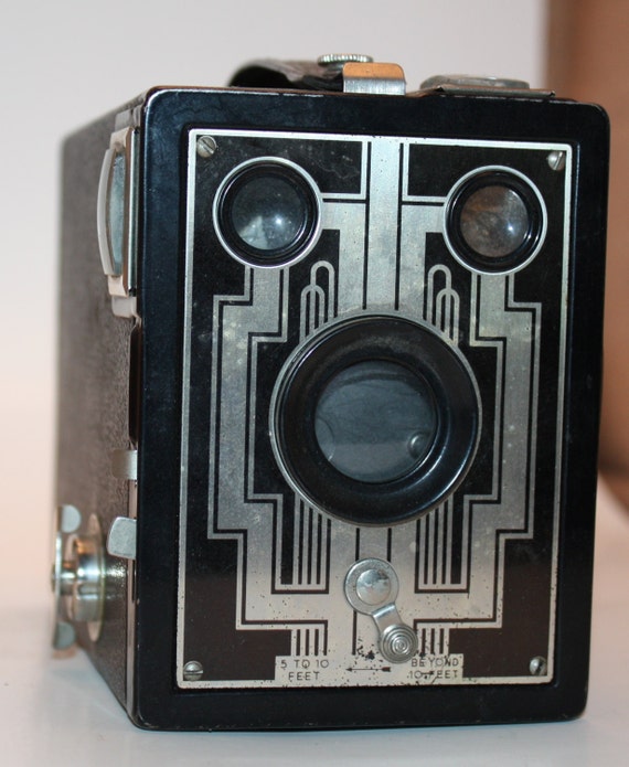 Vintage 1930's Box Camera Kodak Six-20 by BeachArtbychrissie