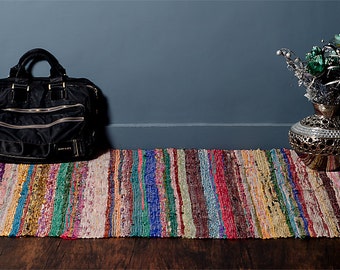 Handwoven Rag Rug, Indian Rug, Indian Carpet, Chindi Rug, Rag Rug ...