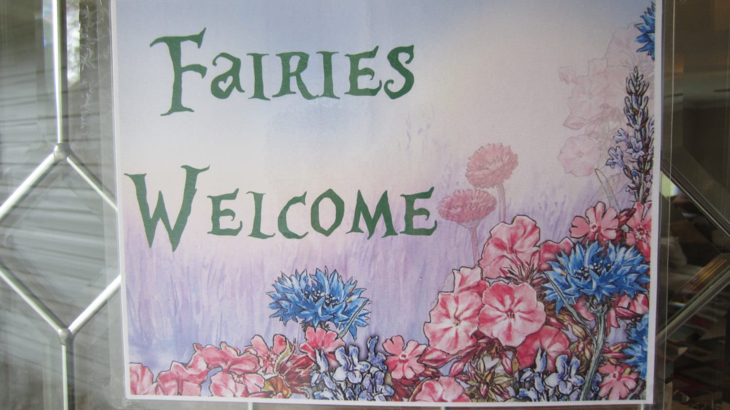 Woodland Fairy Welcome Sign by BeechBunch on Etsy