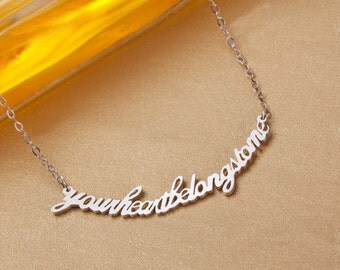 Popular items for custom word necklace on Etsy