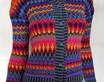 Vintage Rare Unique Alpaca Sweater Peruvian Connection Hand Knit ...