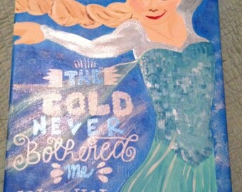 Quote Canvas: Disney's Frozen Elsa Canvas!