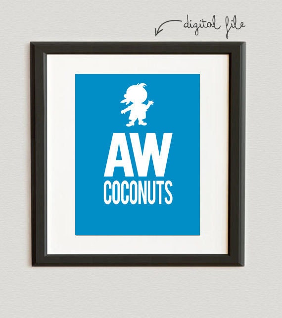 DIGITAL FILE // Aw Coconuts Cubby Jake and the Neverland