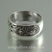 The PRINCE CHARMING 14k white gold mens wedding band