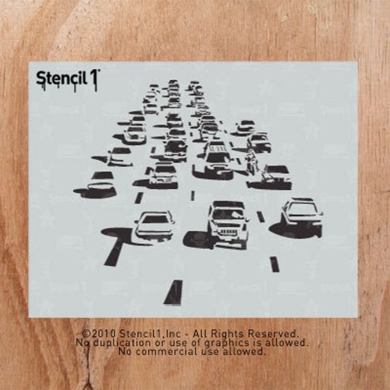 Traffic Stencil Reusable Craft & DIY Stencils S1_01_22