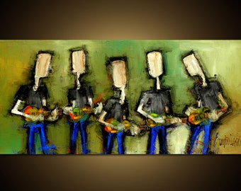 Original Painting Modern Abstract Art by SLAZO 30x40 by SlazoArt