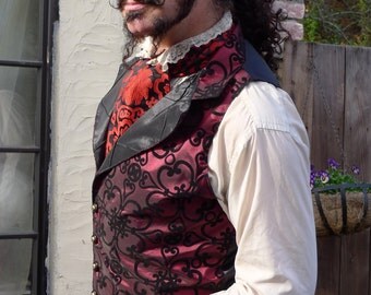 Men's White Steampunk Dandy Pirate shirt by dashandbag on Etsy