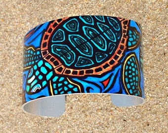 Popular items for turtle cuff on Etsy