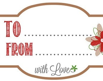 Popular items for to from labels on Etsy