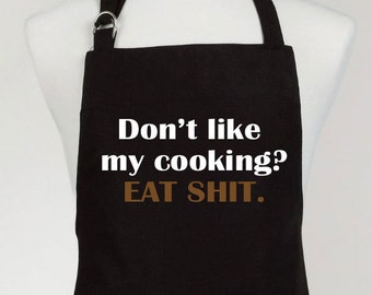 Eat the rude apron | Etsy