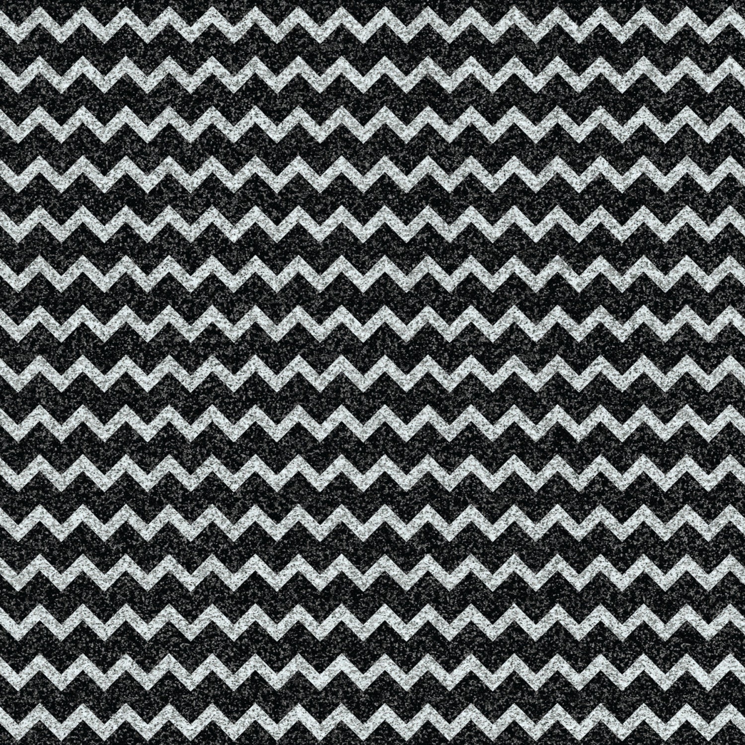 Silver Glitter Chevron