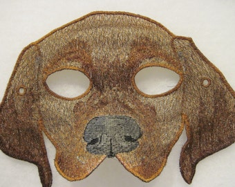 Chocolate Lab Dog Mask