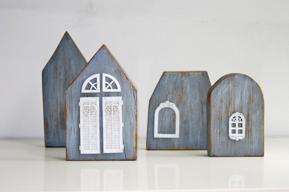 Items similar to Rustic wooden houses on Etsy