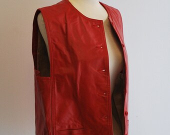 Popular items for red vest on Etsy