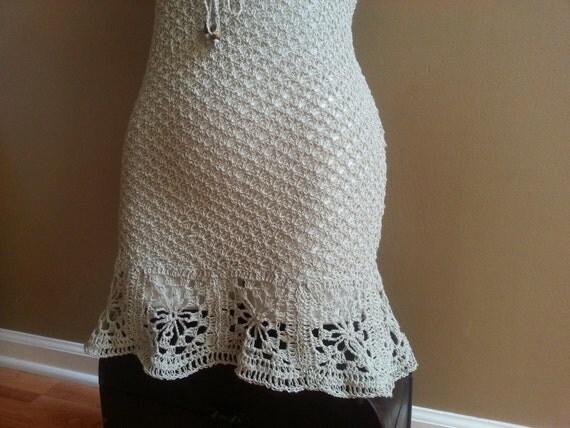 Hand made crochet dress.