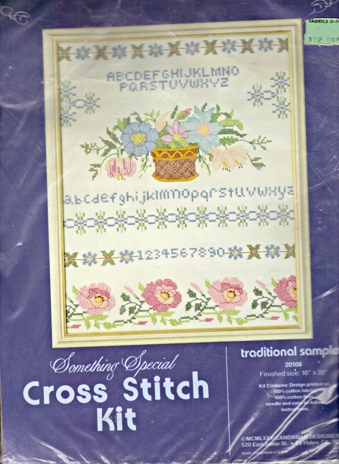 Traditional Sampler Kit Cross Stitch In by ClassicMemories