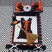 Halloween Wall Hanging Plaque Witch with Broom and Pumpkin