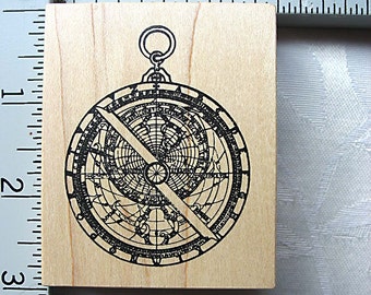 RARE Toybox Nautical Vintage Compass DESTASH Rubber Stamp, Used ...