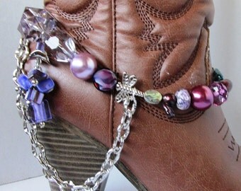 Shabby Chic and girly BOOT JEWELRY for wearing as dressy formal wear ...