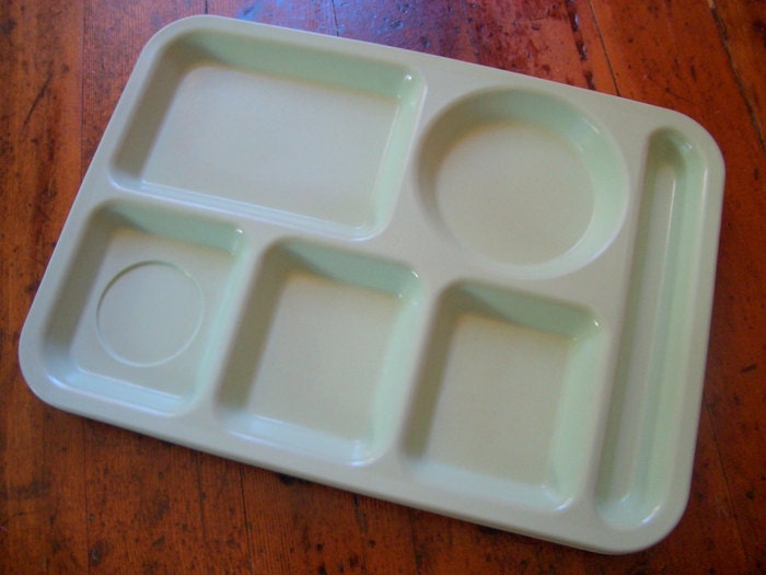 2 School Lunch Trays, Mint Green School Lunch Serving Trays – Haute Juice