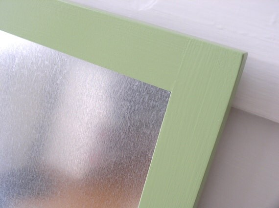 Magnetic Board in Sage Green Modern Industrial by EleganceFarmHome