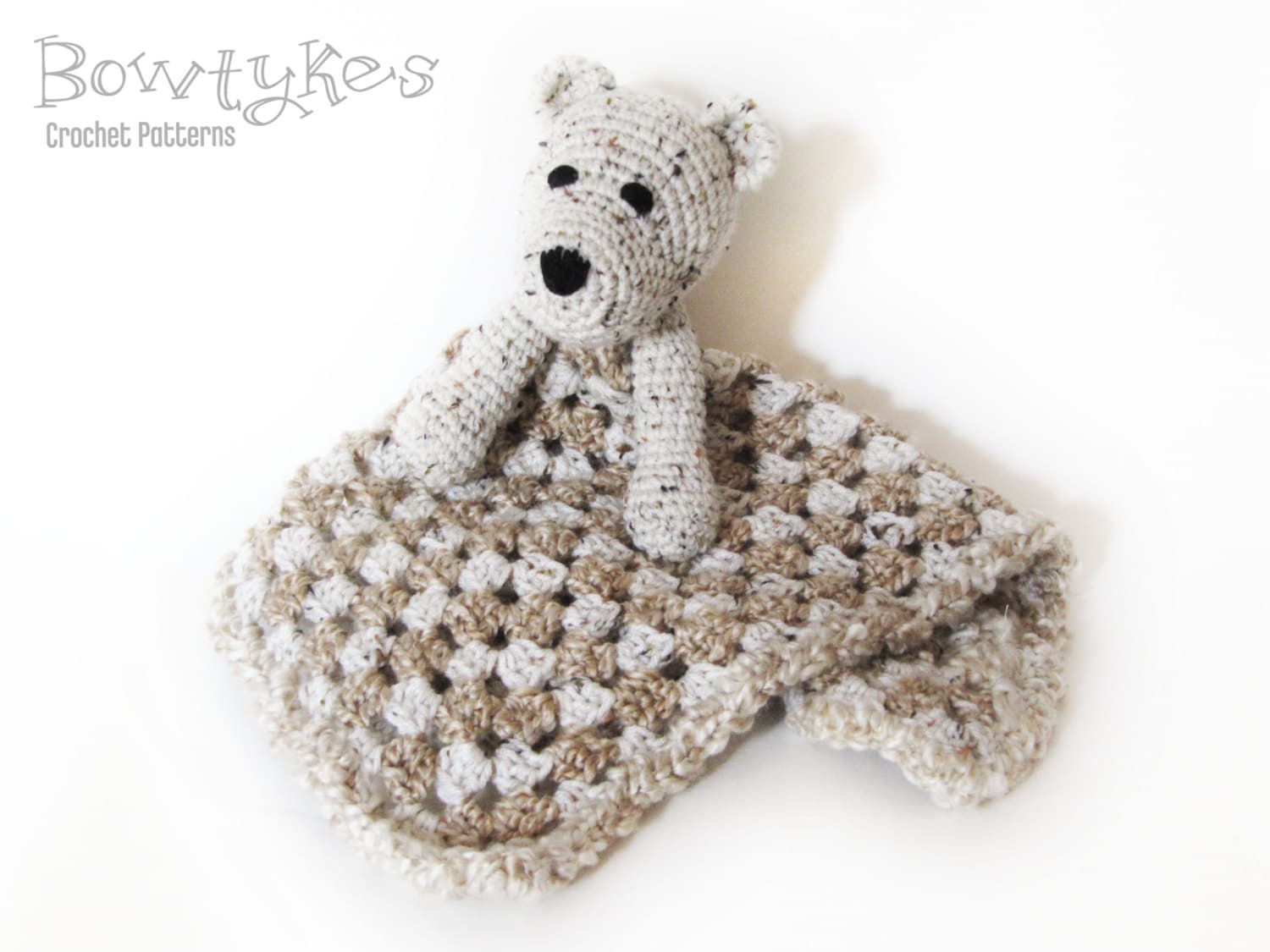 Bear Lovey CROCHET PATTERN instant download blankey